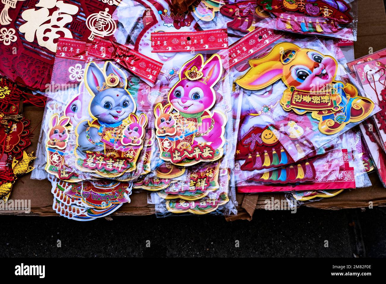 New York, New York, USA. 11th Jan, 2023. Rabbits galore in Chinatown ...