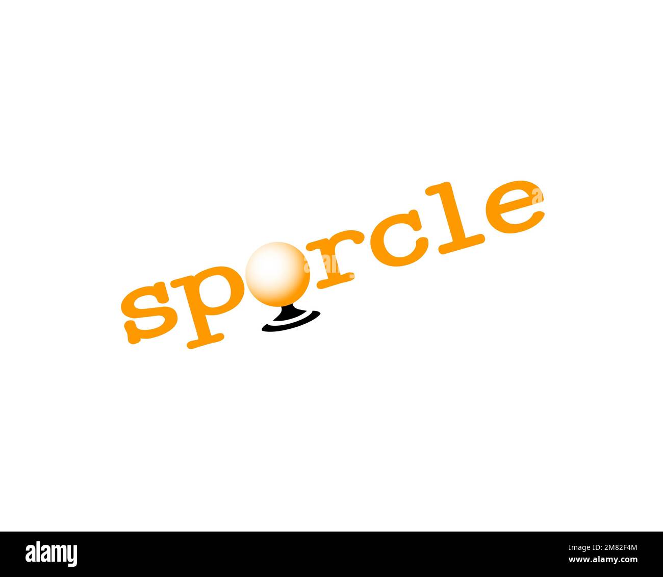 Sporcle, rotated logo, white background Stock Photo - Alamy