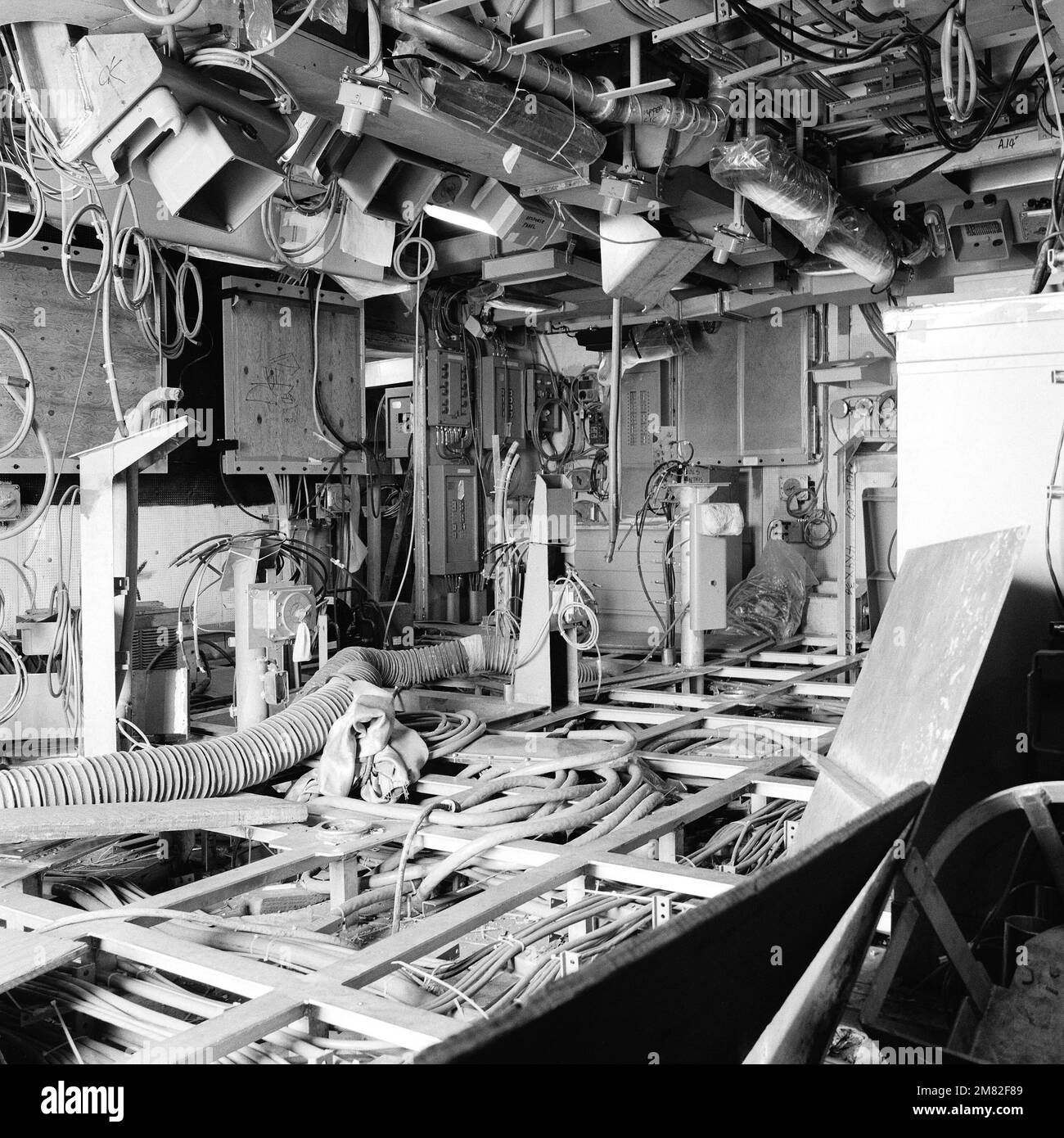 The Combat Information Center (CIC) room of the guided missile frigate ...