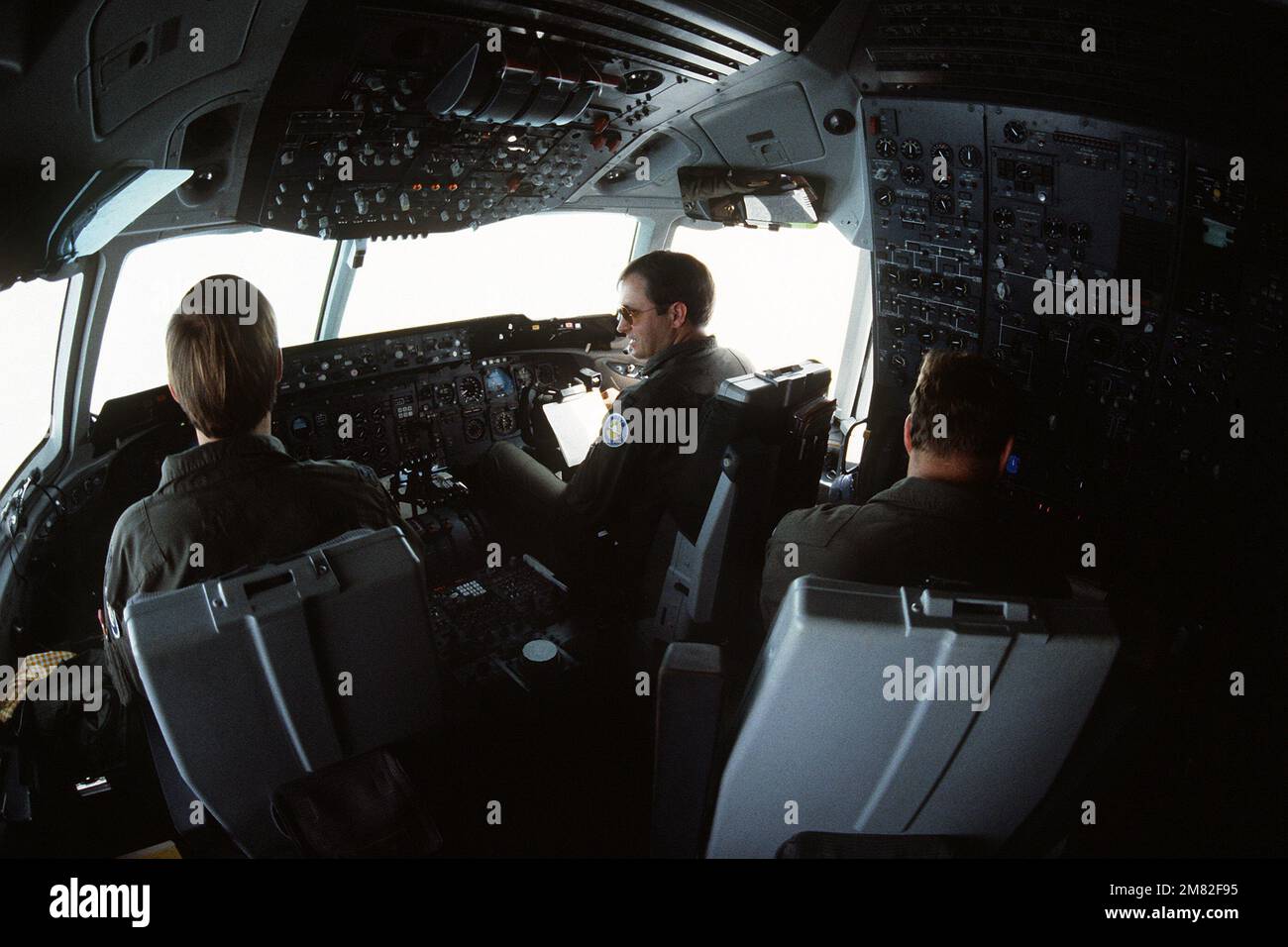 CAPT. John E. Schumick (left), pilot, CAPT. Kent B. McKimmel, co-pilot ...
