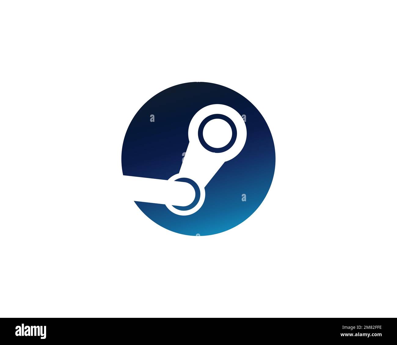 Steam service, rotated logo, white background Stock Photo - Alamy