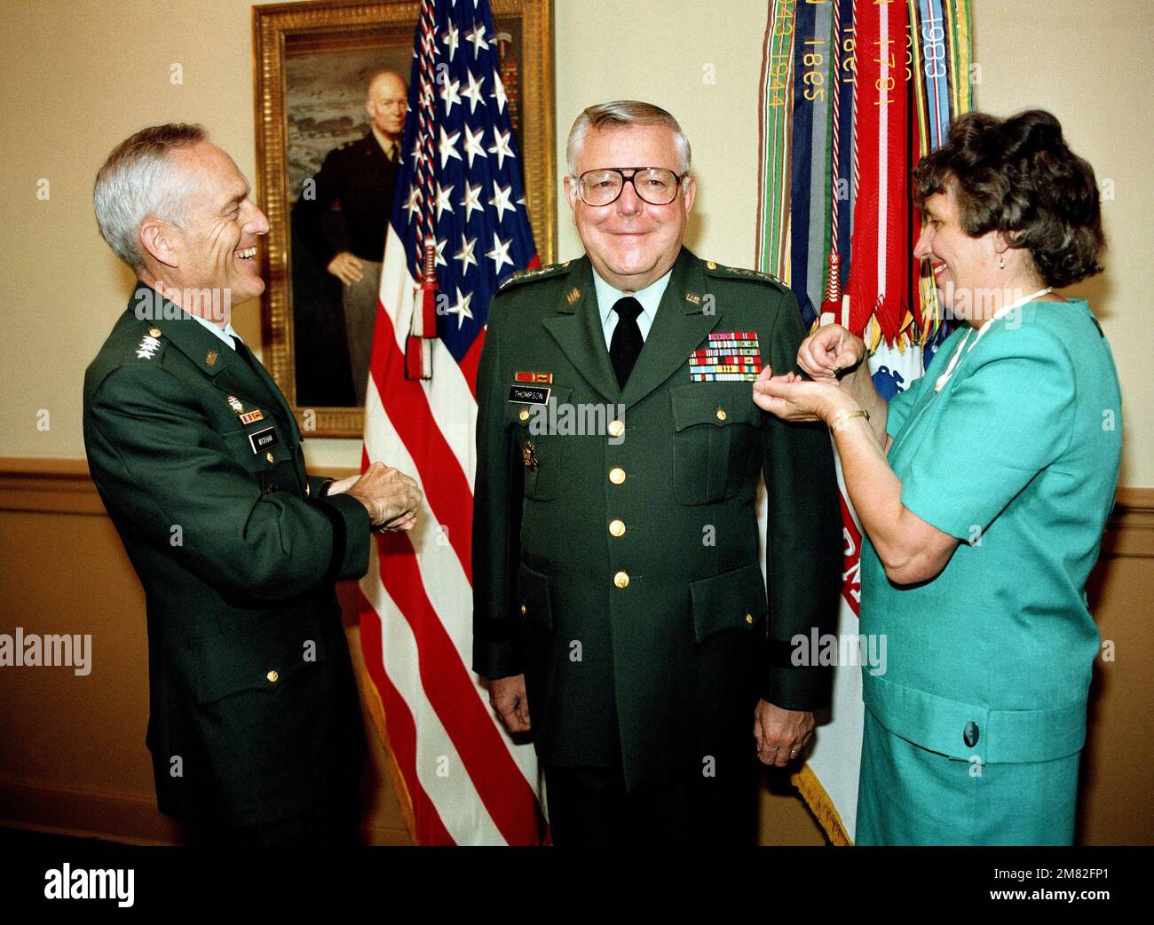 Army CHIEF of STAFF General John A. Wickham Jr. and Mrs. Pati Thompson ...