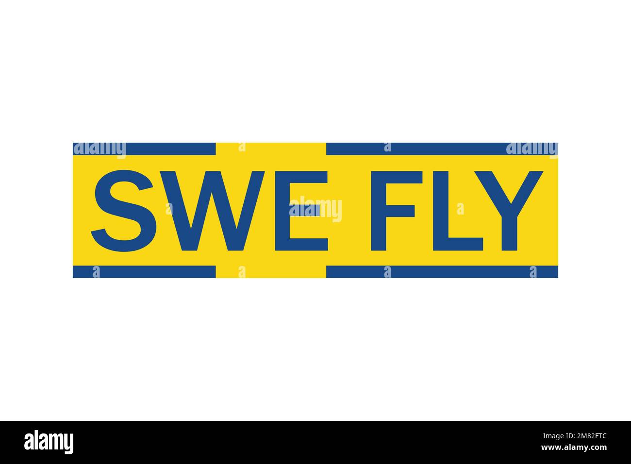 Swe Fly, Logo, White background Stock Photo - Alamy