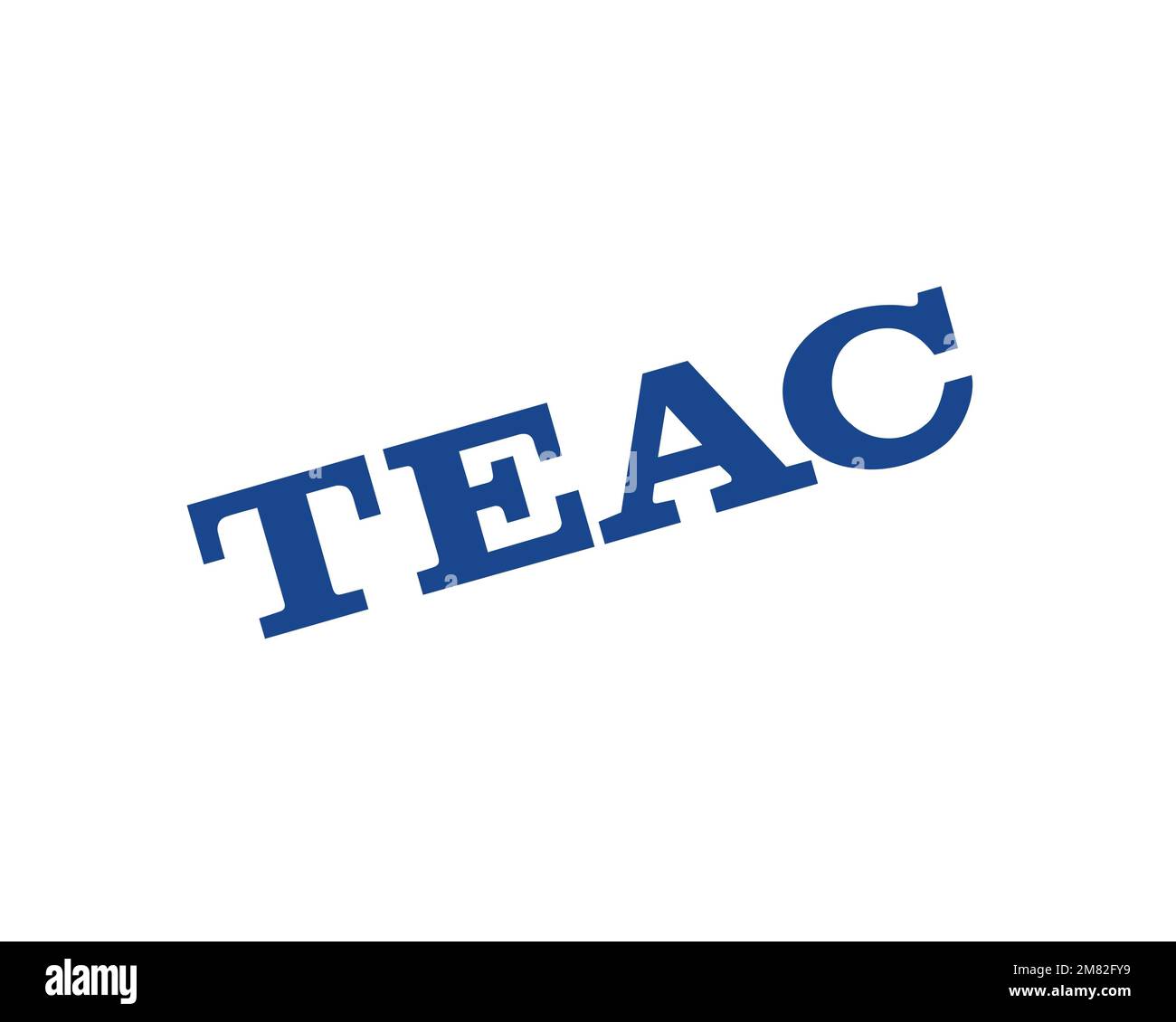 TEAC Corporation, rotated logo, white background Stock Photo - Alamy