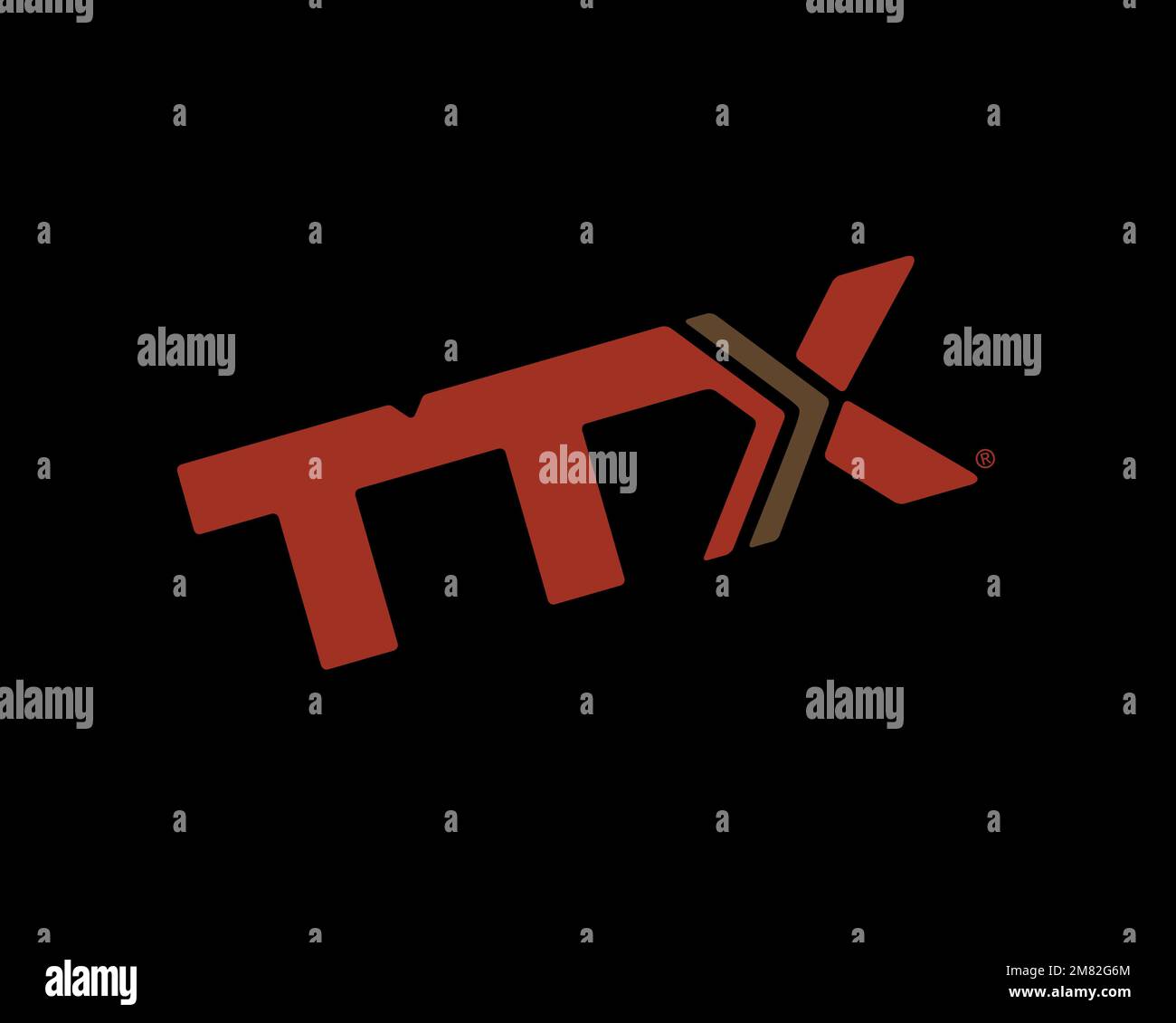 TTX Company, rotated logo, black background Stock Photo - Alamy