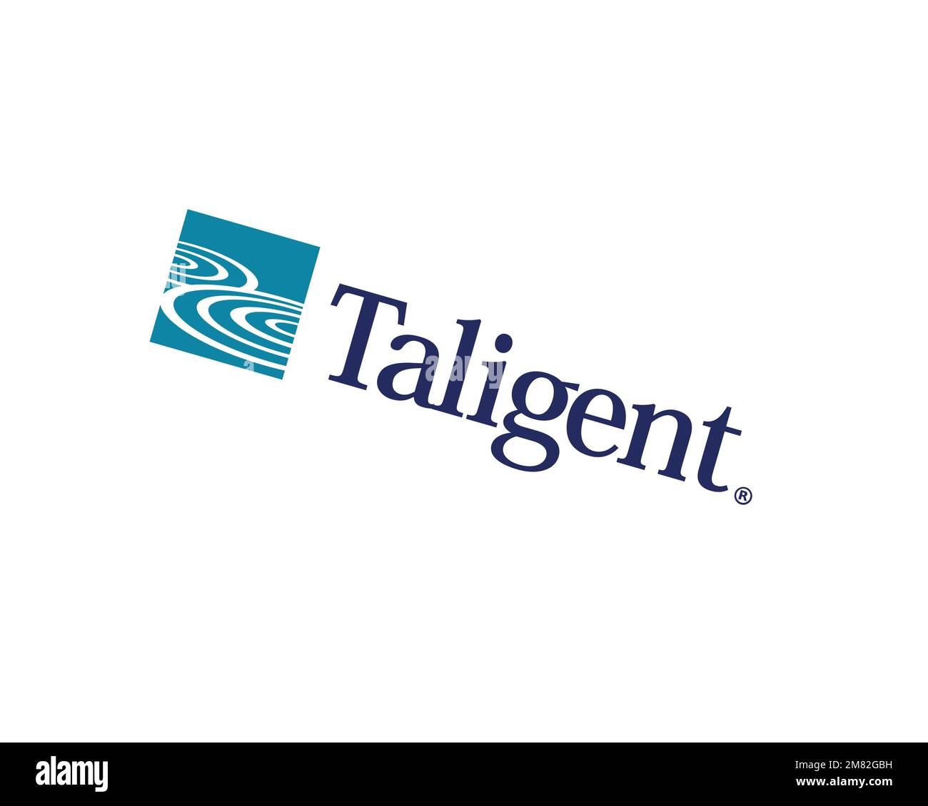 Taligent, rotated logo, white background B Stock Photo - Alamy