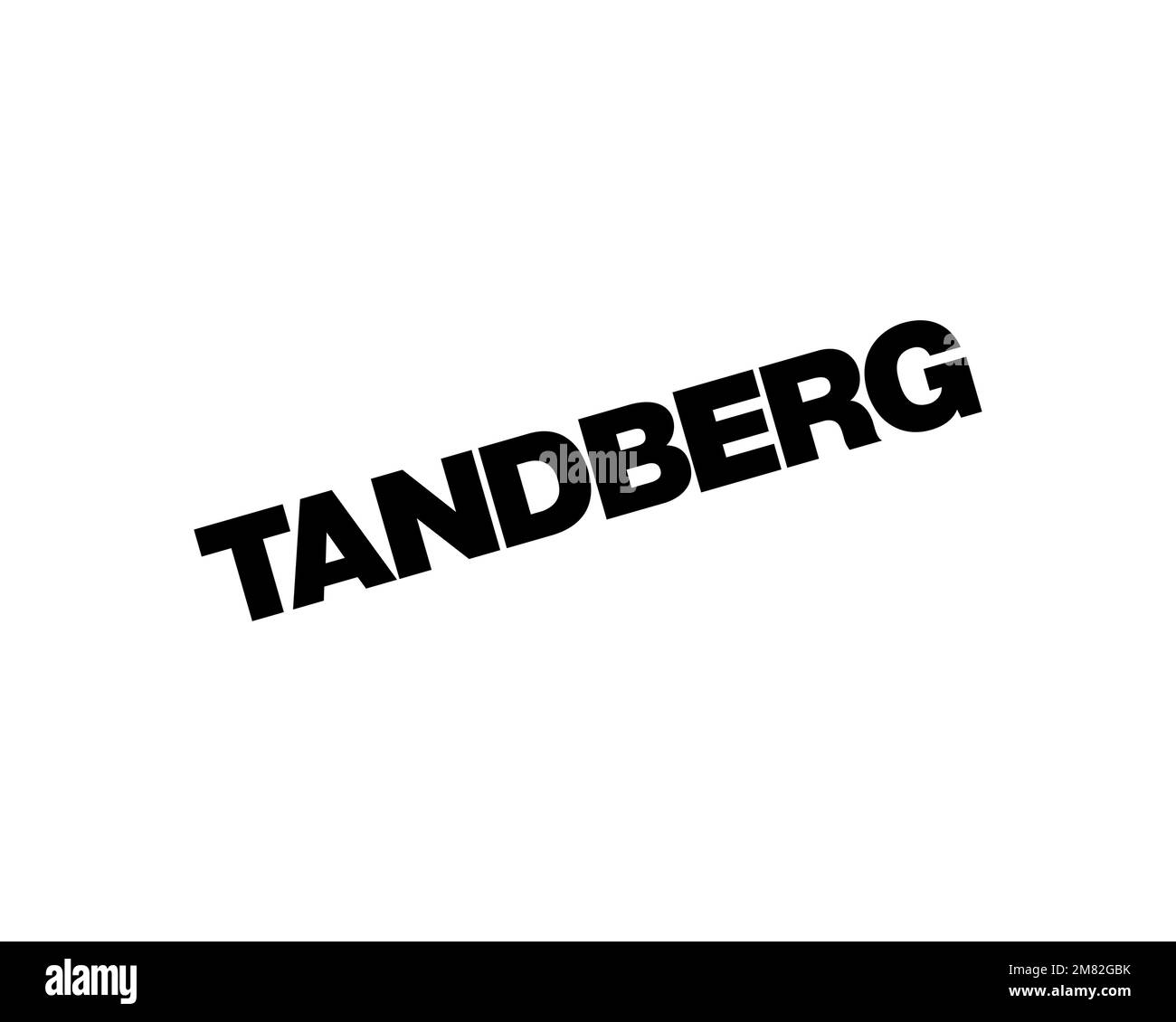 Tandberg, rotated logo, white background Stock Photo - Alamy