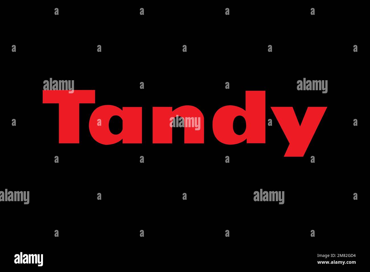 Tandy Electronics, Logo, Black background Stock Photo - Alamy