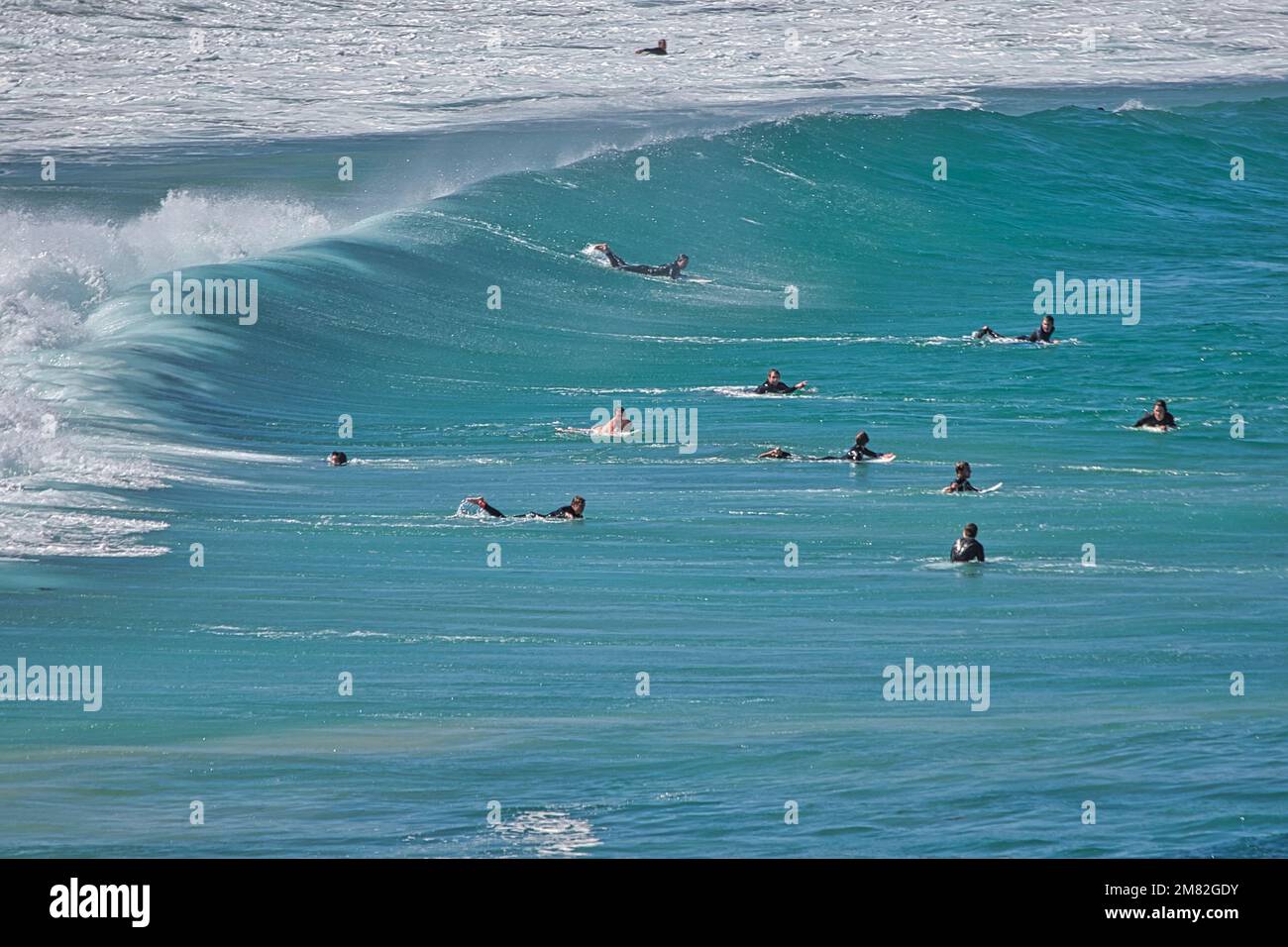 October 10th 2010 Sydney, Australia. Australian surfers wait for the ...