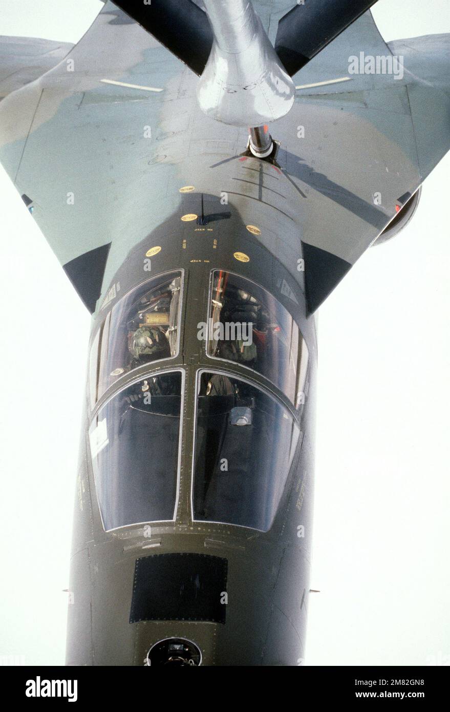 An FB-111A aircraft from the 509th Bombardment Wing undergoes air-to ...