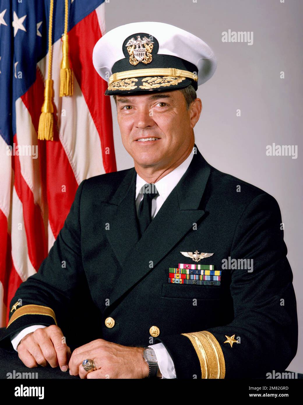 Commodore John W. Adams, USN (covered). Country: Unknown Stock Photo ...