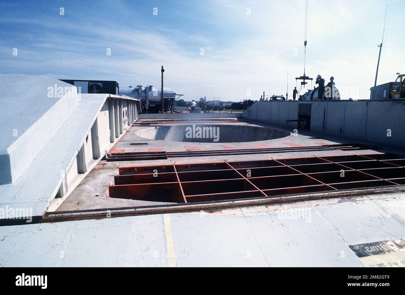 The silo door is opened at Site 533-8 as members of the 381st Strategic ...