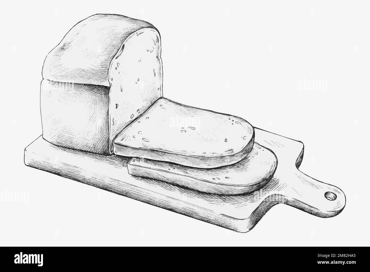 Hand drawn freshly bake loaf vector Stock Vector Image & Art - Alamy