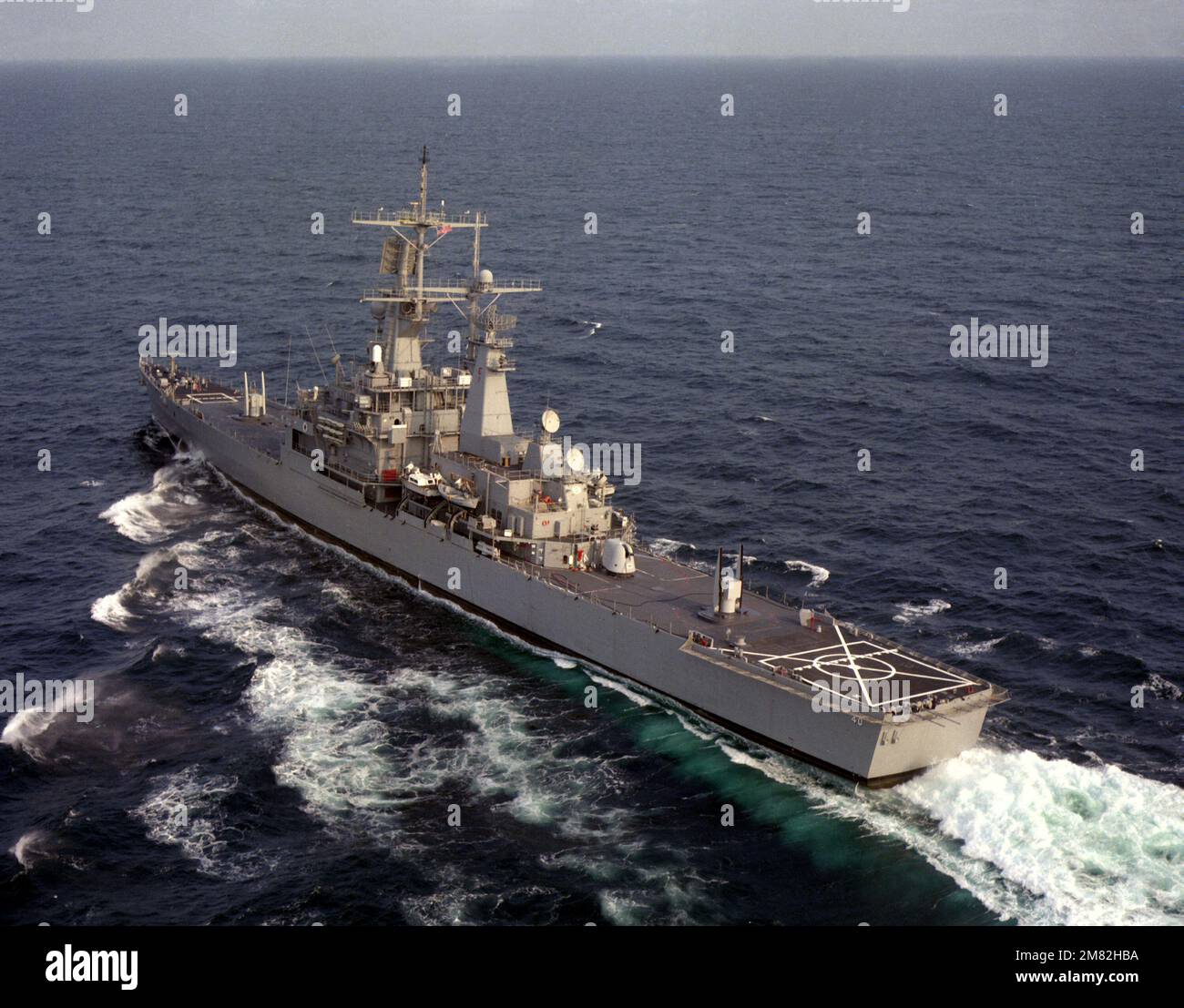 An aerial port quarter view of the Virginia Class nuclear-powered ...