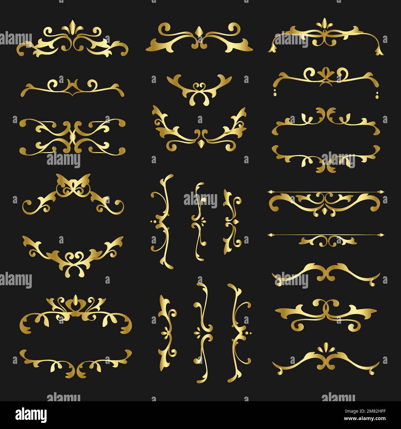 Gold filigree Stock Vector Images - Alamy