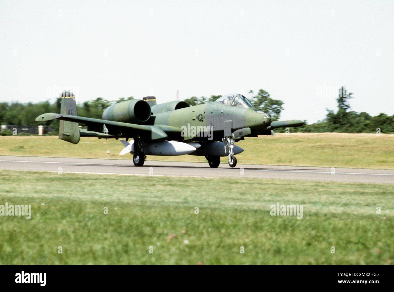 A right front view of an A-10 Thunderbolt II aircraft from the 442nd ...