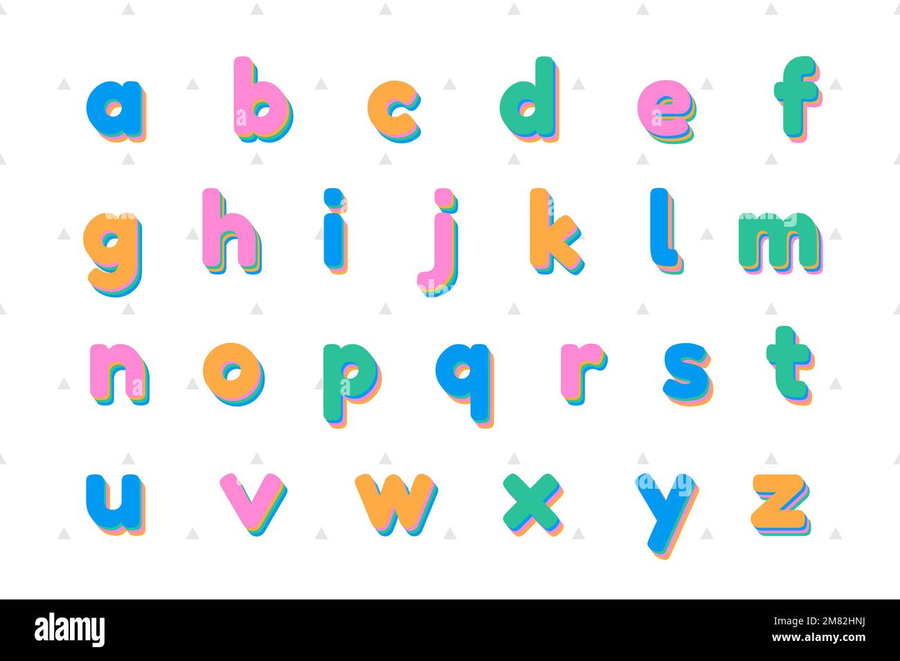 Vector lower case letter set Stock Vector Image & Art - Alamy