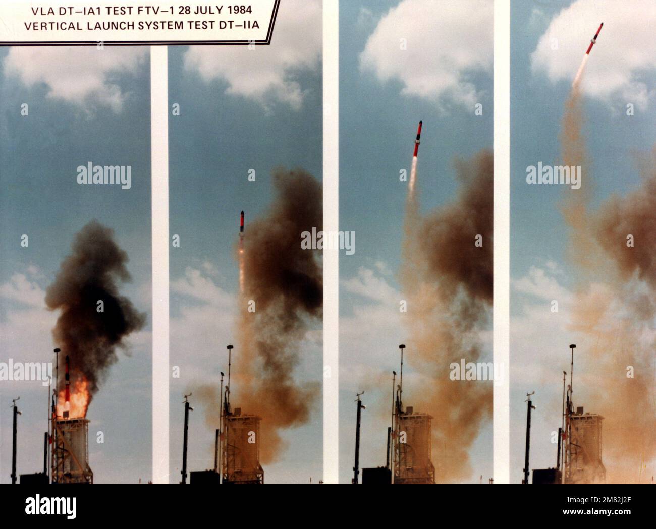 Naval Weapons Center. A series of four view as a Vertical Launch ASROC ...