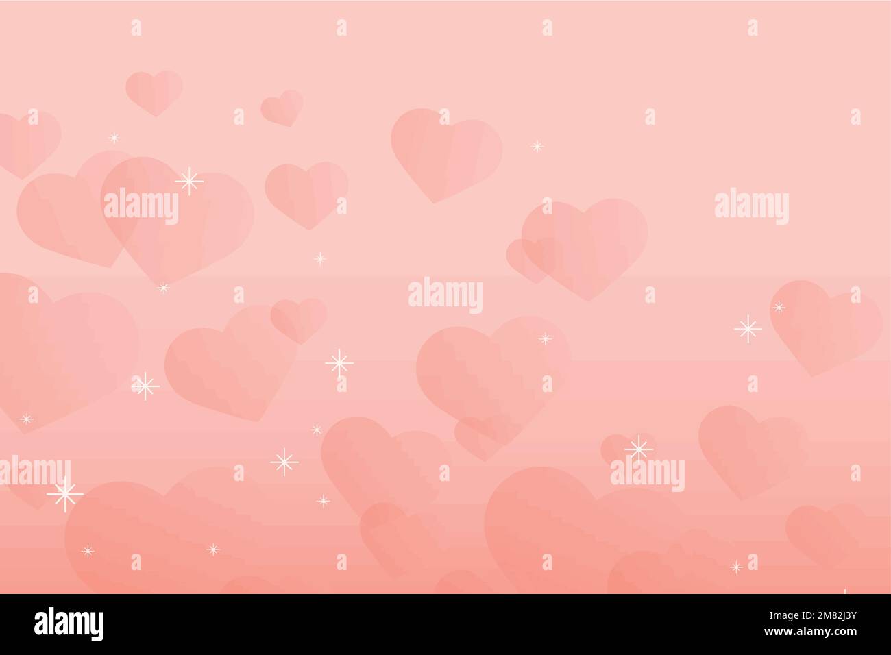 Sparkle heart pattern vector peach background Stock Vector Image & Art ...