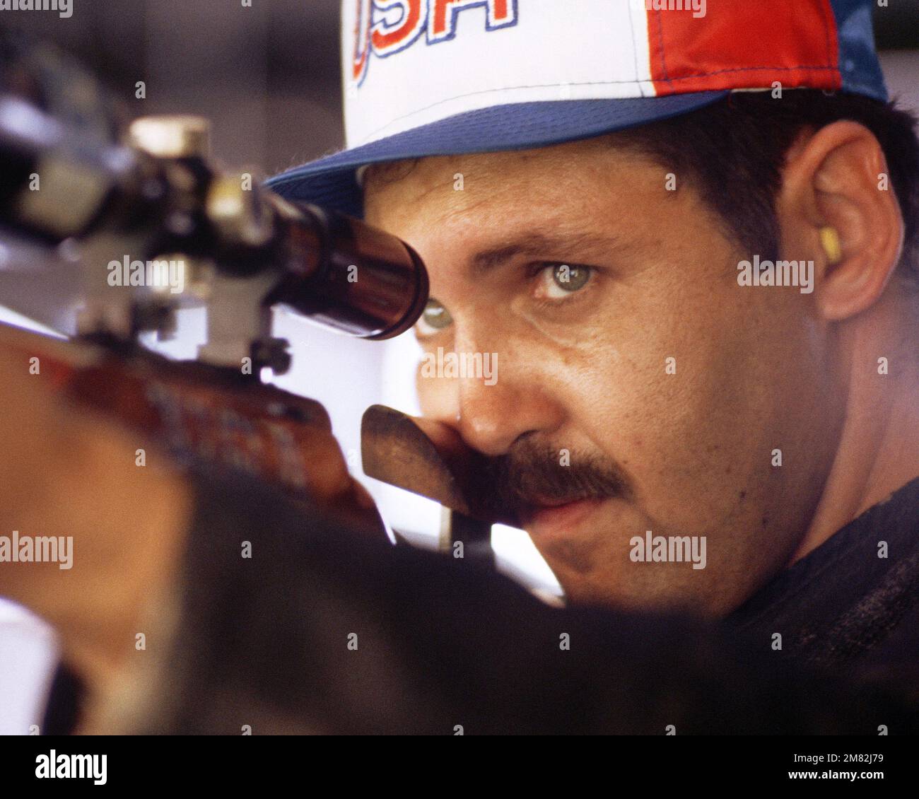 Army Captain Randy W. Stewart from Fort Benning, Georgia, practices for ...