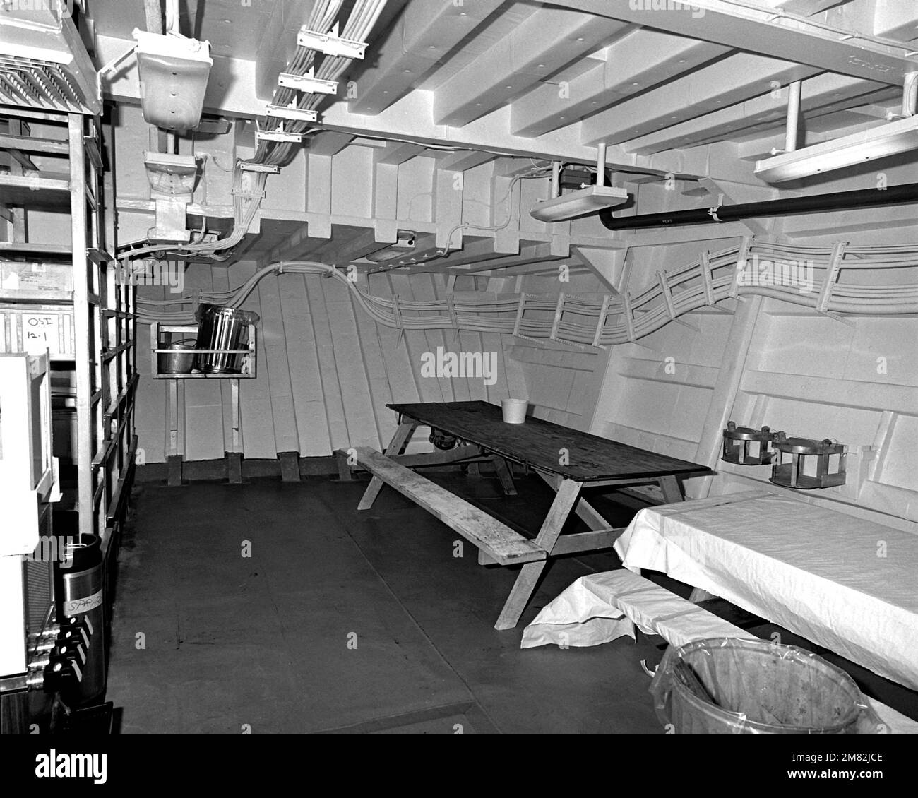 The tactical towed array sonar and bathythermograph room aboard the ...