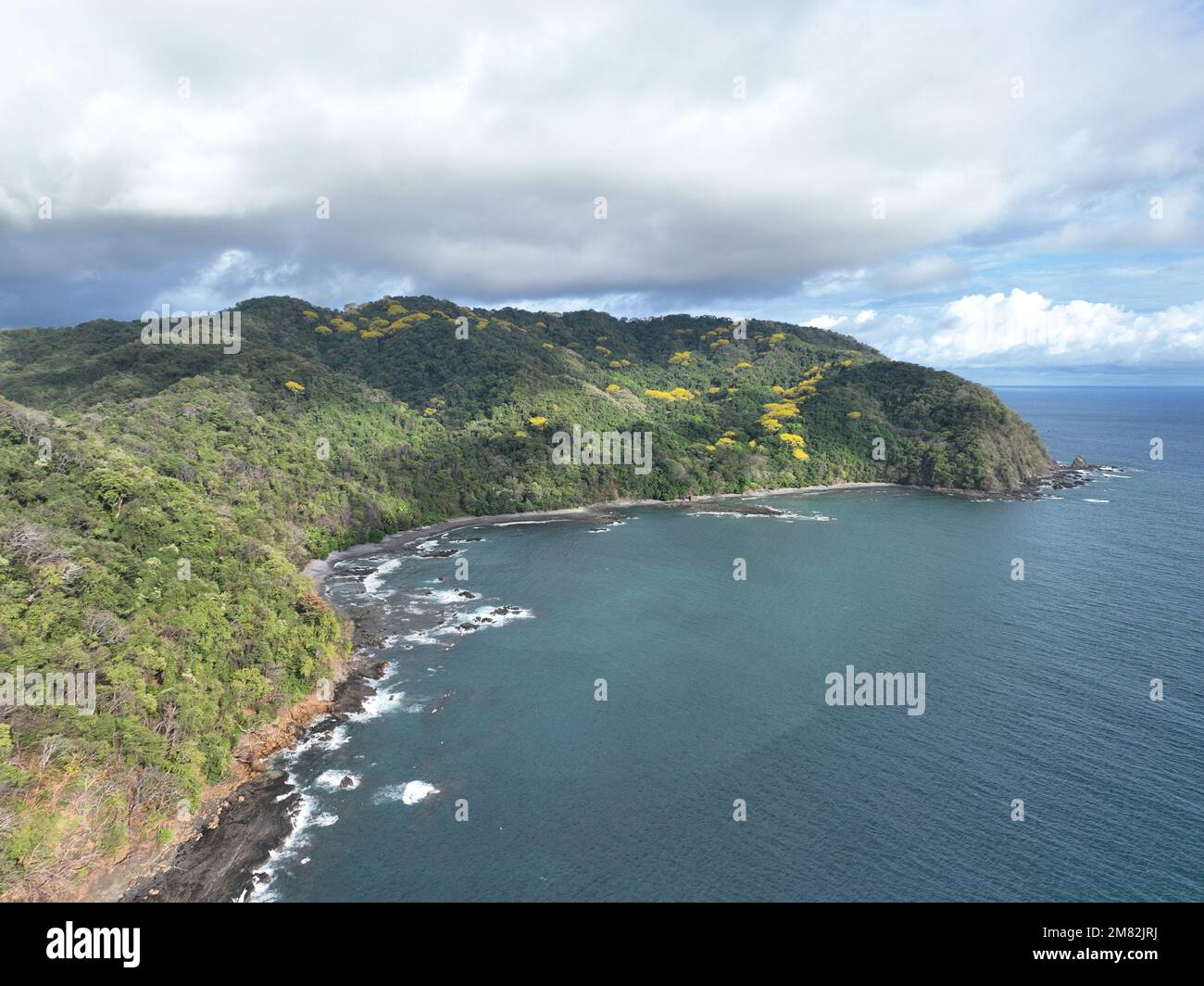 Playa Vivos also known as Playa Muertos in Tambor Bay, Costa Rica Stock ...
