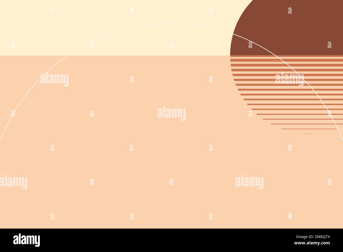 Sunset aesthetic background vector Swiss graphic style Stock Vector ...