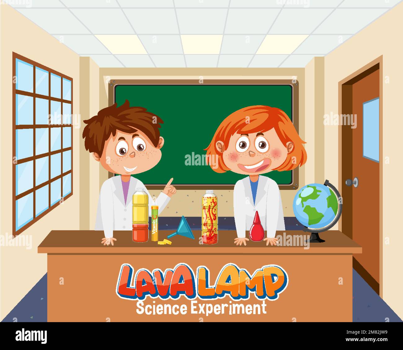 Lava lamp science experiment illustration Stock Vector Image & Art - Alamy