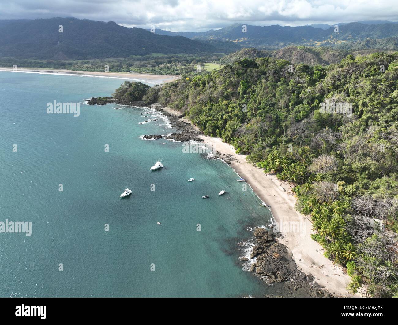 Playa Vivos also known as Playa Muertos in Tambor Bay, Costa Rica Stock ...