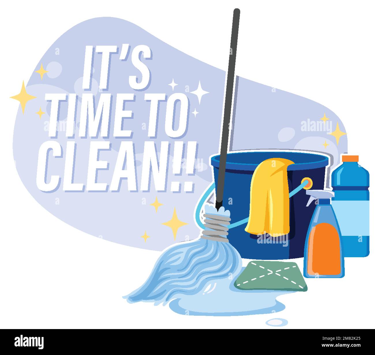 Cleaning tools and equipments set illustration Stock Vector Image & Art ...