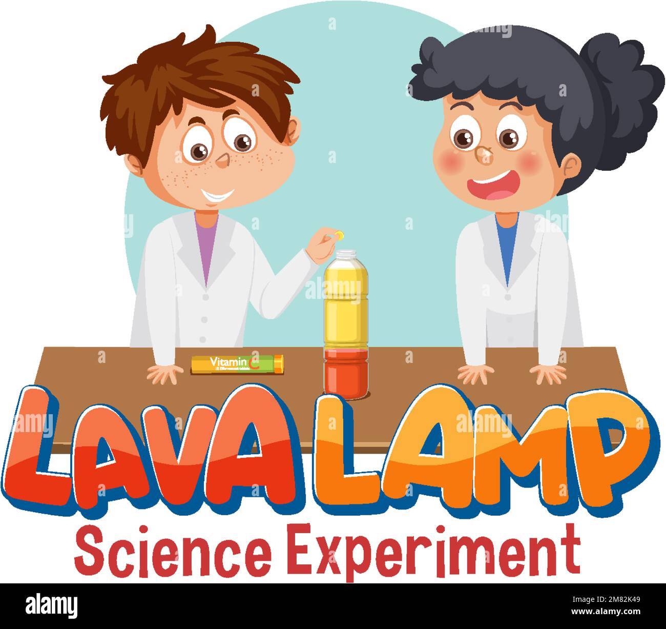 Lava lamp science experiment illustration Stock Vector Image & Art - Alamy
