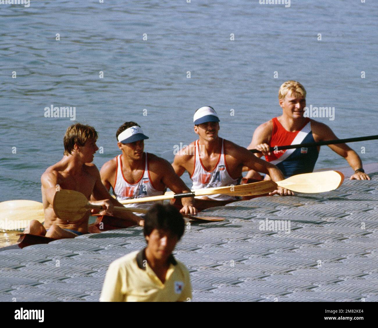 Army Captain David L. Gilman (2nd from right) from Oakland Army Base ...