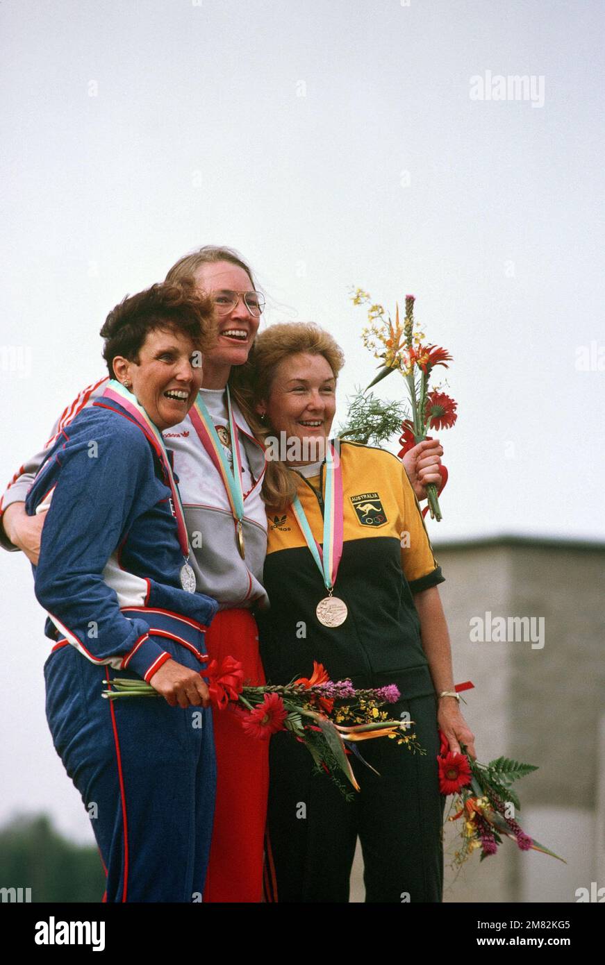 Army SPECIALIST 5 Ruby E. Fox, left, a silver medalist in the sport ...
