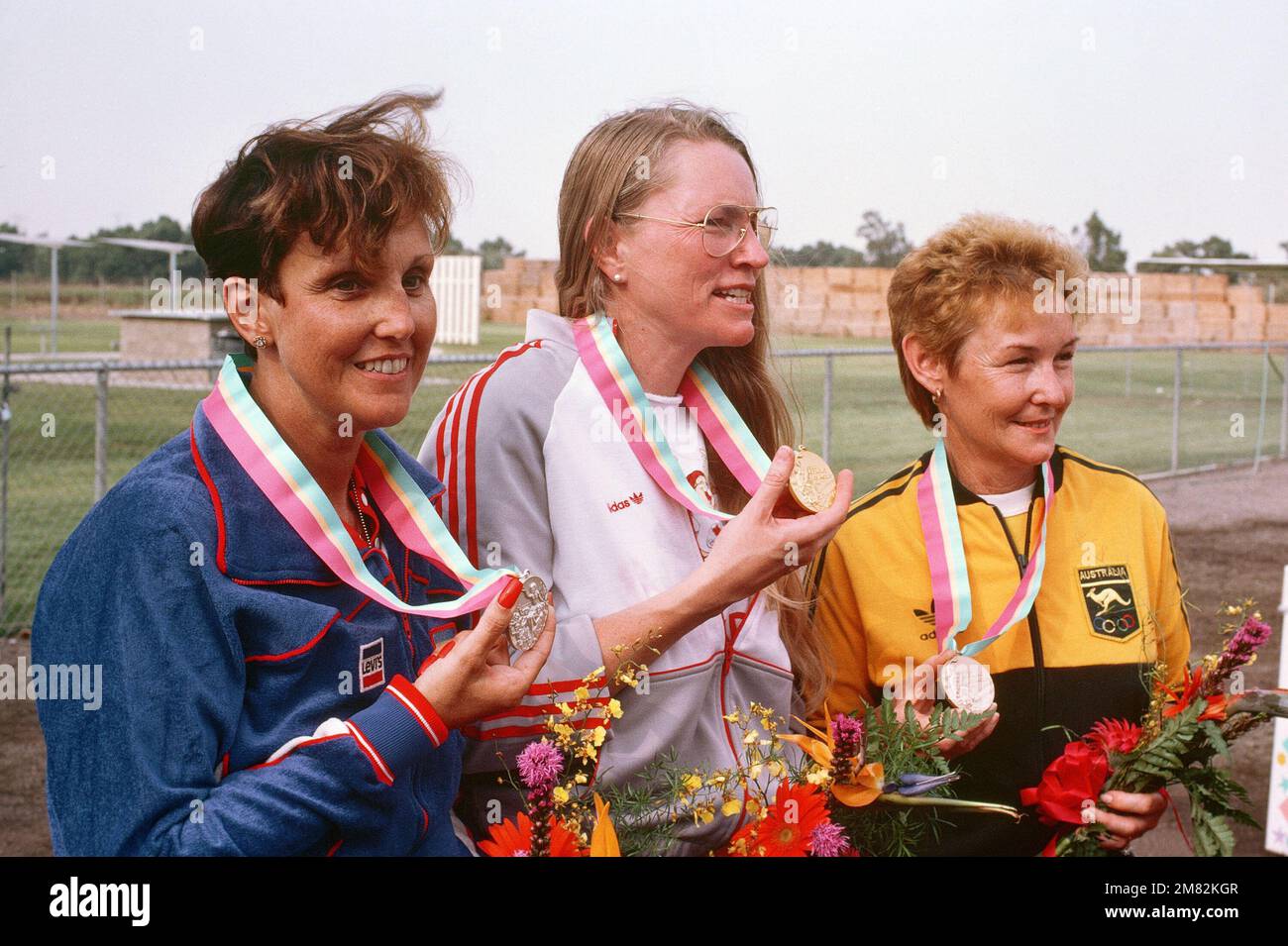 Army SPECIALIST 5 Ruby E. Fox, left, from Parker, Arizona, after ...