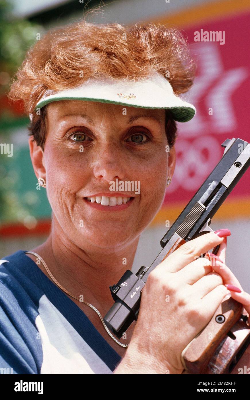 Army SPECIALIST 5 Ruby E. Fox, a member of the shooting team ...