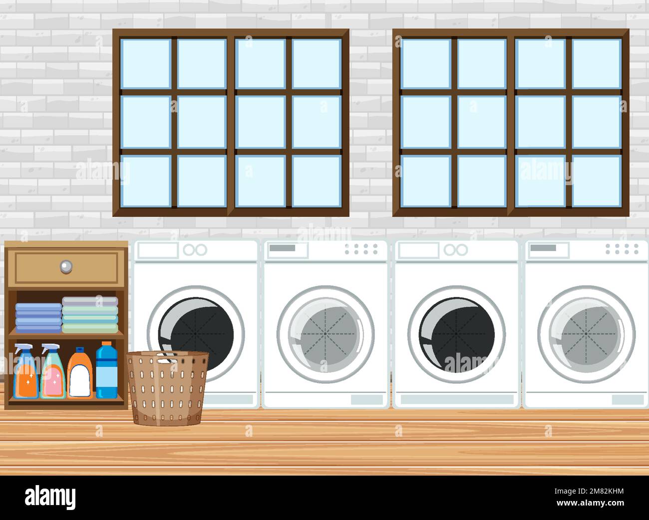 Laundry room with washing machine illustration Stock Vector Image & Art ... Laundry room with washing machine illustration Stock Vector Image & Art ...