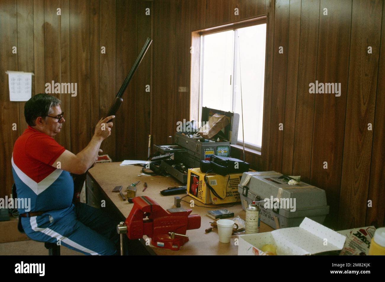 CHIEF Warrant Officer 4 David Mattice, a gunsmith for the shooting team ...