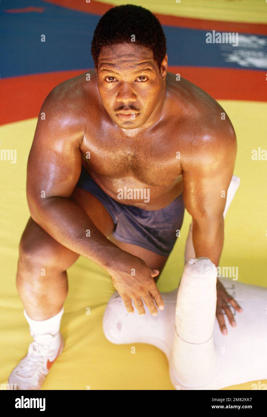 Marine Corps Sergeant Ron Carlisle, an alternate on the wrestling team ...