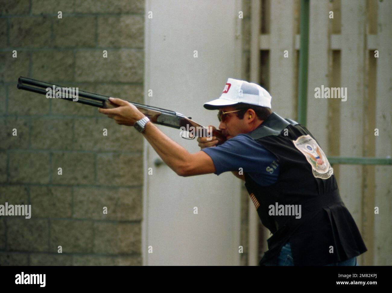 Army Captian Randy W. Stewart from Fort Benning, Georgia, practices for ...