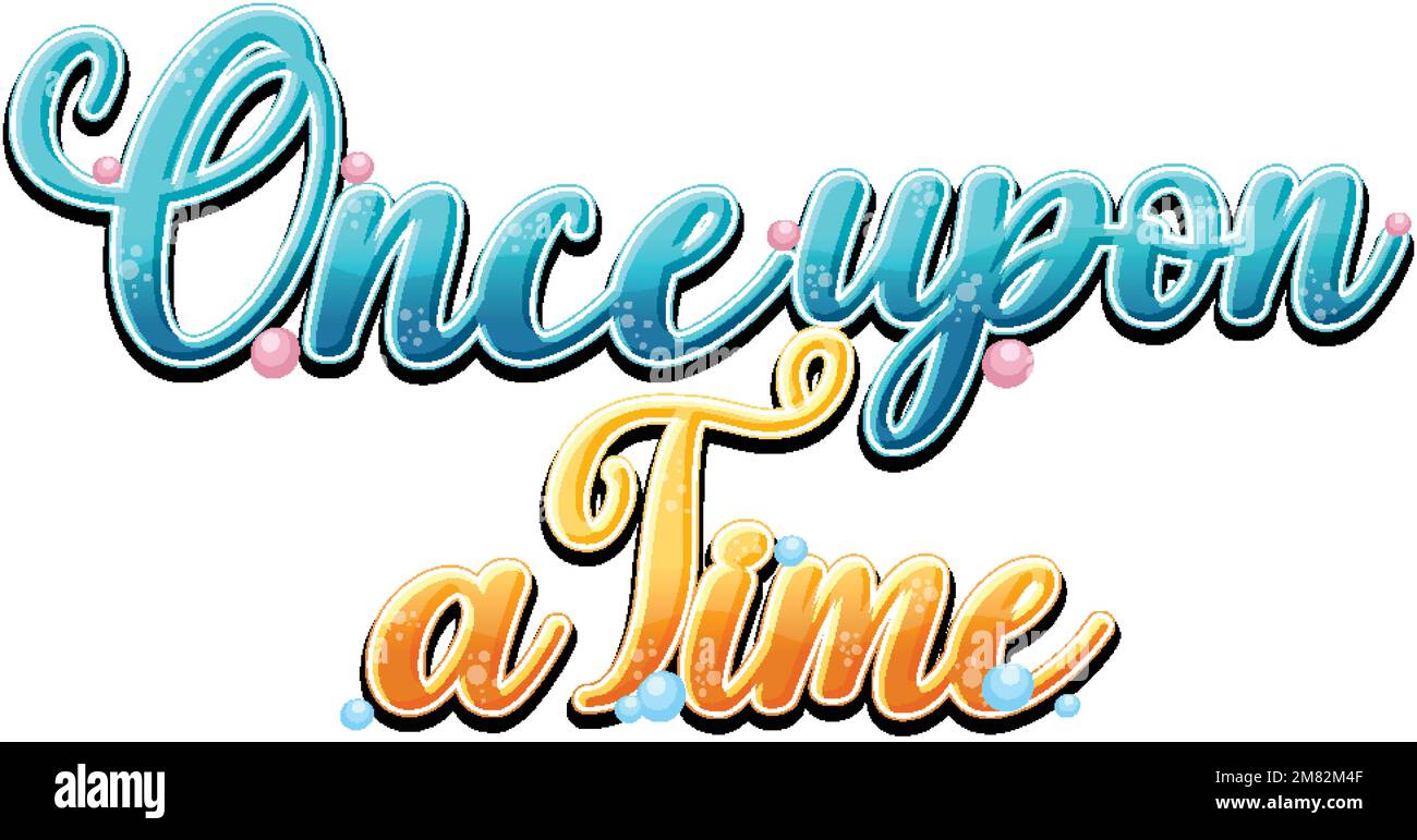 Once upon a time text Stock Vector Images - Alamy