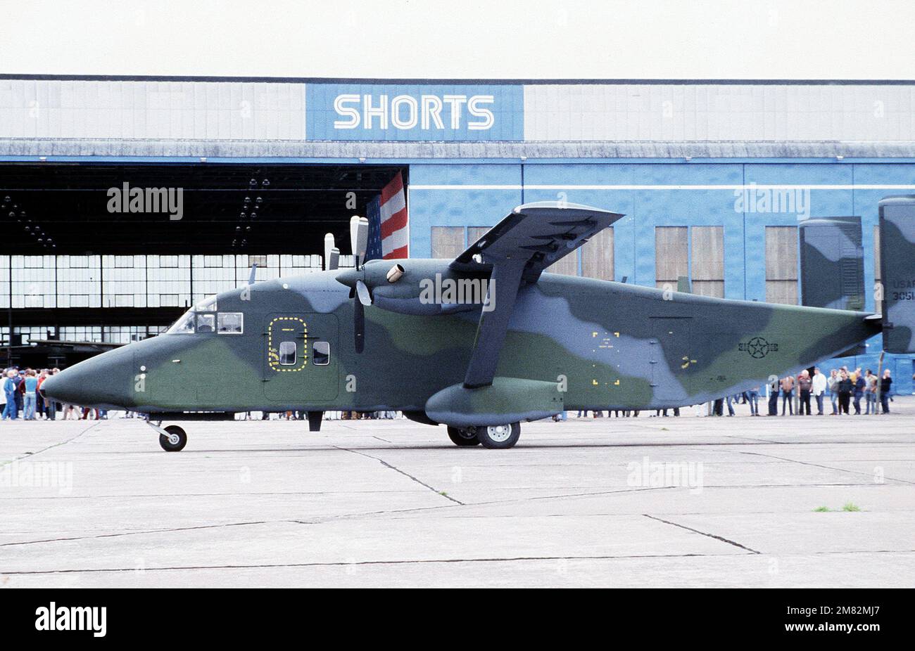 A left front view of the first Sherpa C-23A aircraft accepted by the U ...