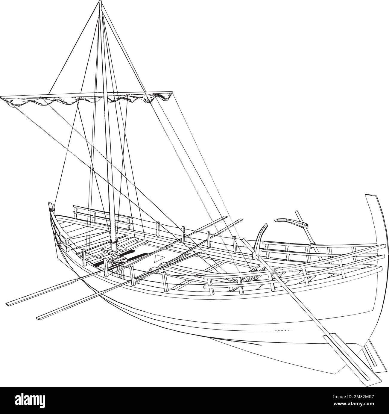 Sailing Boat Vector Stock Vector Image & Art - Alamy