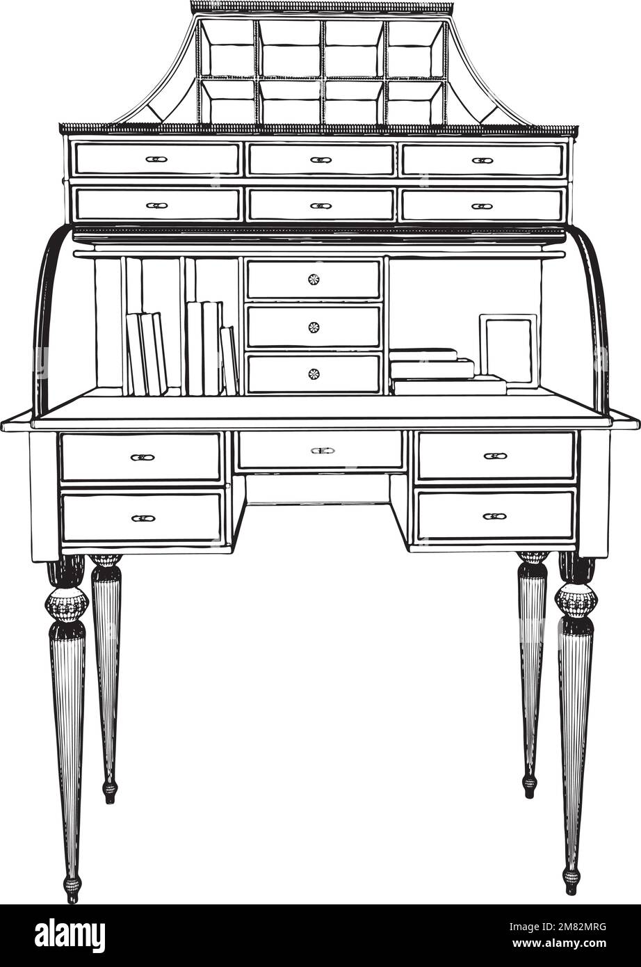 Antique Table Vector Stock Vector Image And Art Alamy