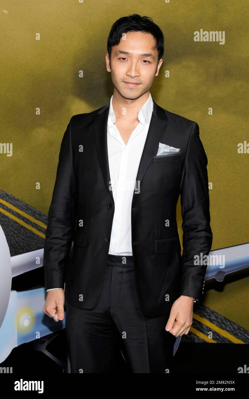 Yoson An attends a "Plane" screening at AMC Lincoln Square on Tuesday ...