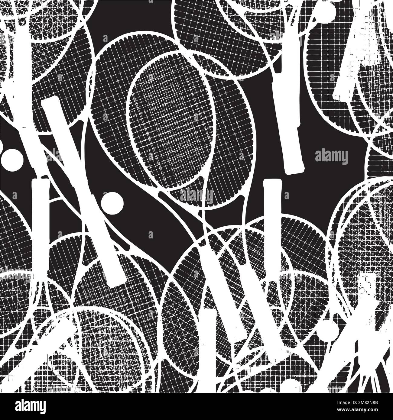 Bunch Of Tennis Racket Vector Stock Vector Image & Art - Alamy