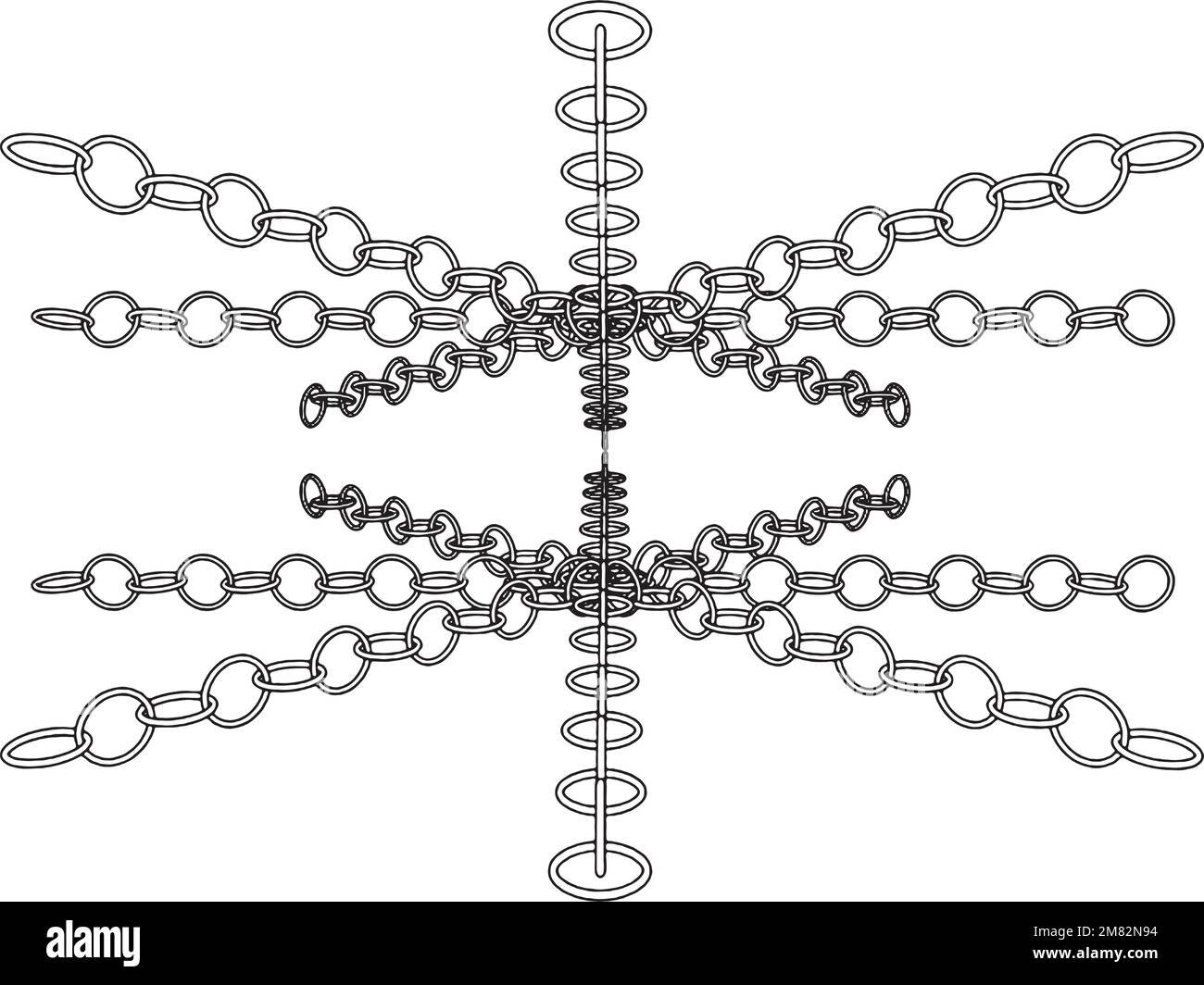 Abstract Chain Rings Vector Stock Vector Image & Art - Alamy
