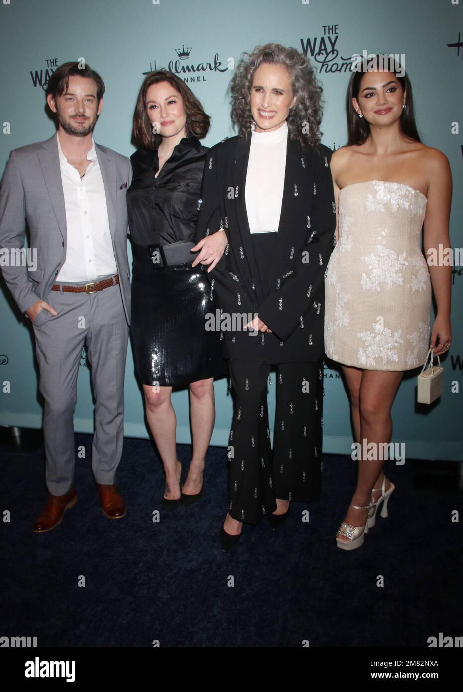 New York, NY, USA. 11th Jan, 2023. Evan Williams, Chyler Leigh, Andie ...