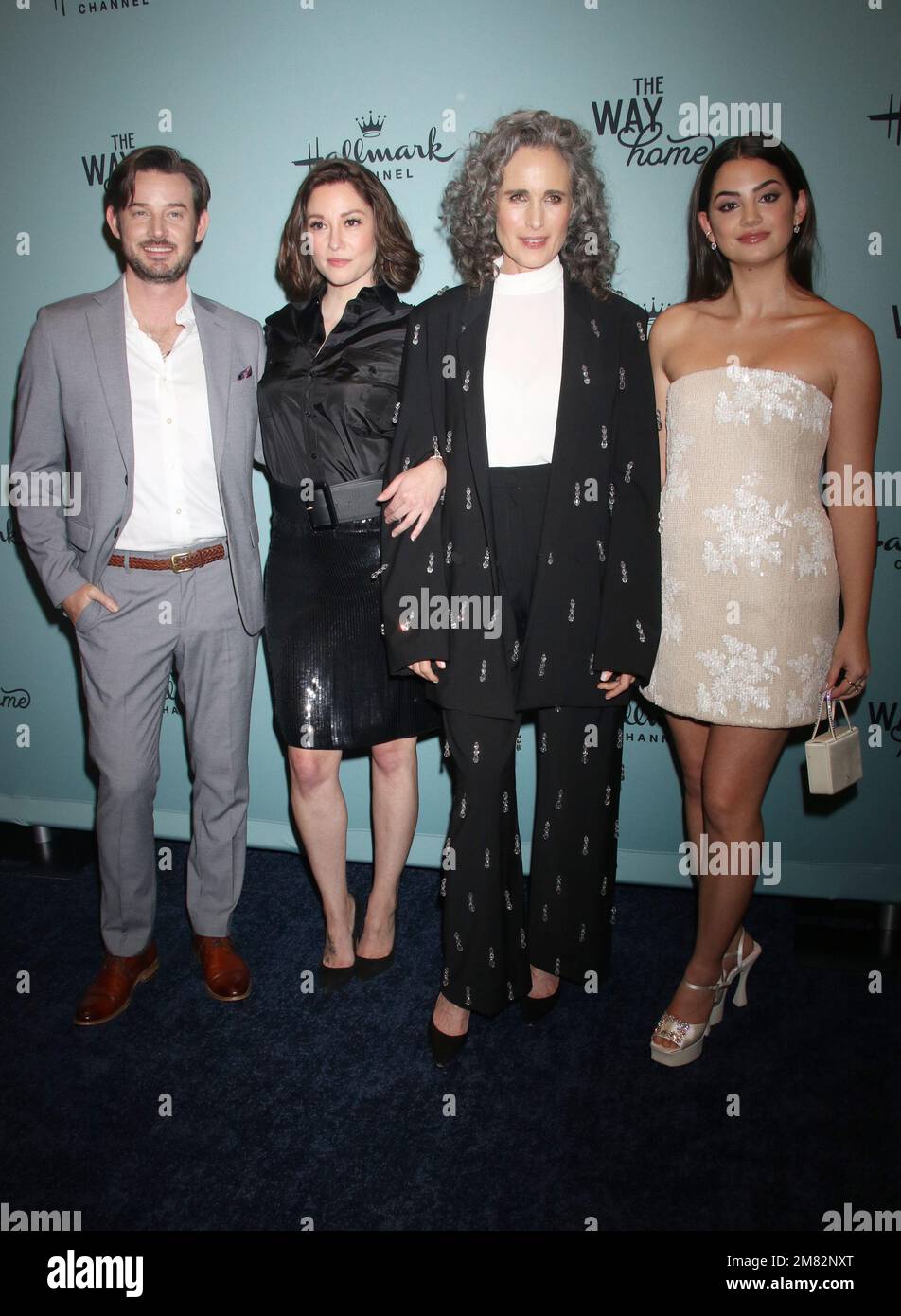 New York, NY, USA. 11th Jan, 2023. Evan Williams, Chyler Leigh, Andie ...