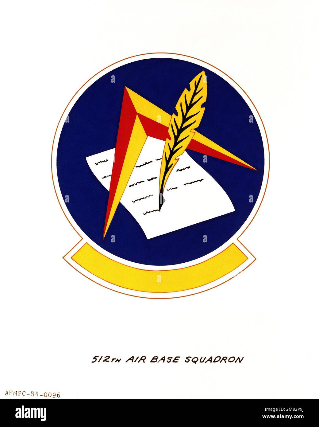 Official emblem for the 512th Air Base Squadron. Country: Unknown Stock ...