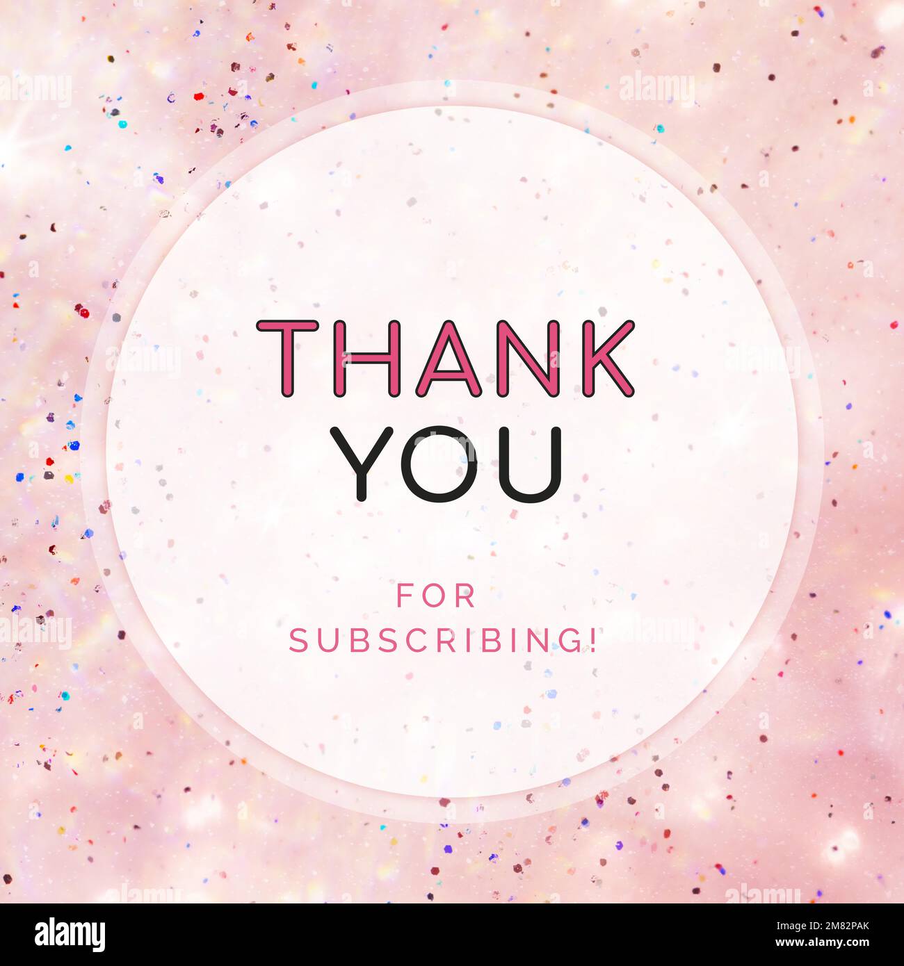 Thank you for subscribing ad vector Stock Vector Image & Art - Alamy